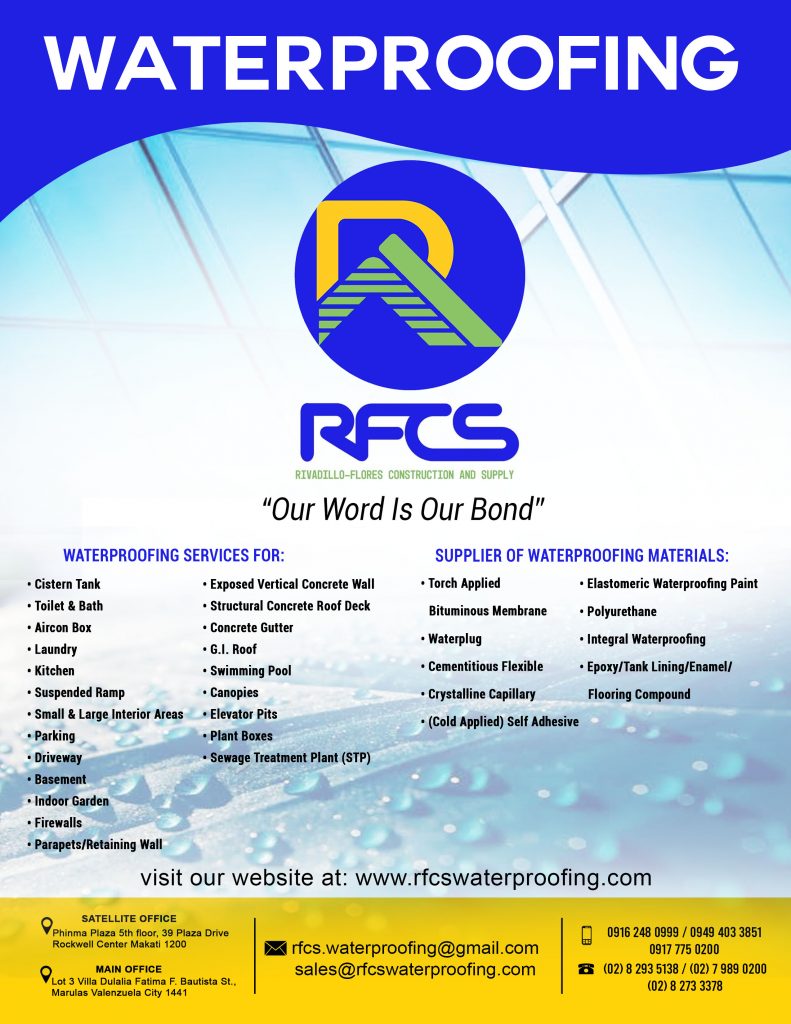 RFCS Waterproofing – Our Word is Our Bond